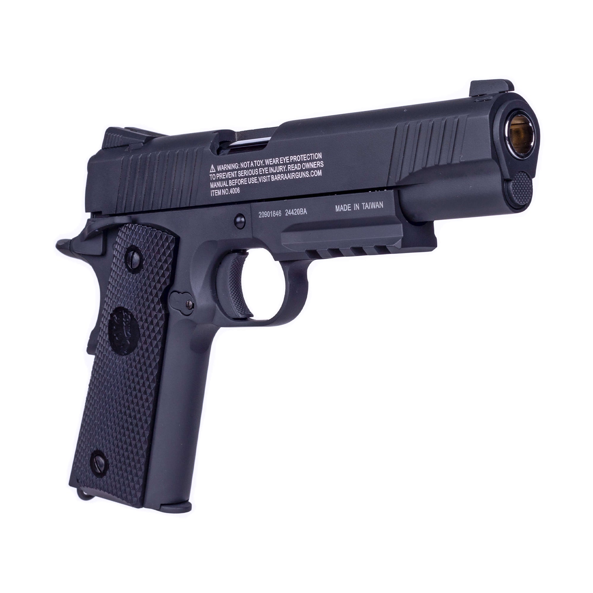 Barra Airguns | 1911 CO2 BB Semi Auto Pistol | Black Ops Series
