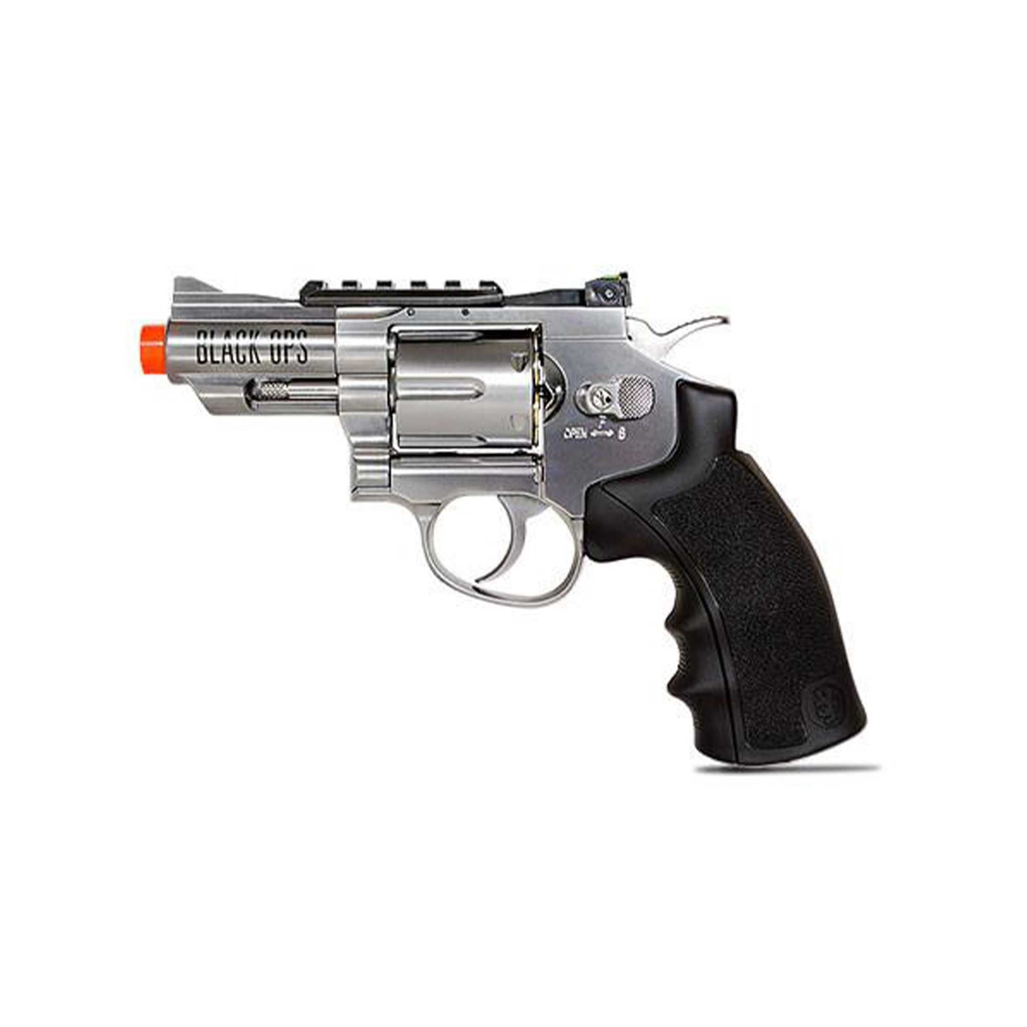 Chrome Airsoft Revolver 2.5" - Black Ops Exterminator