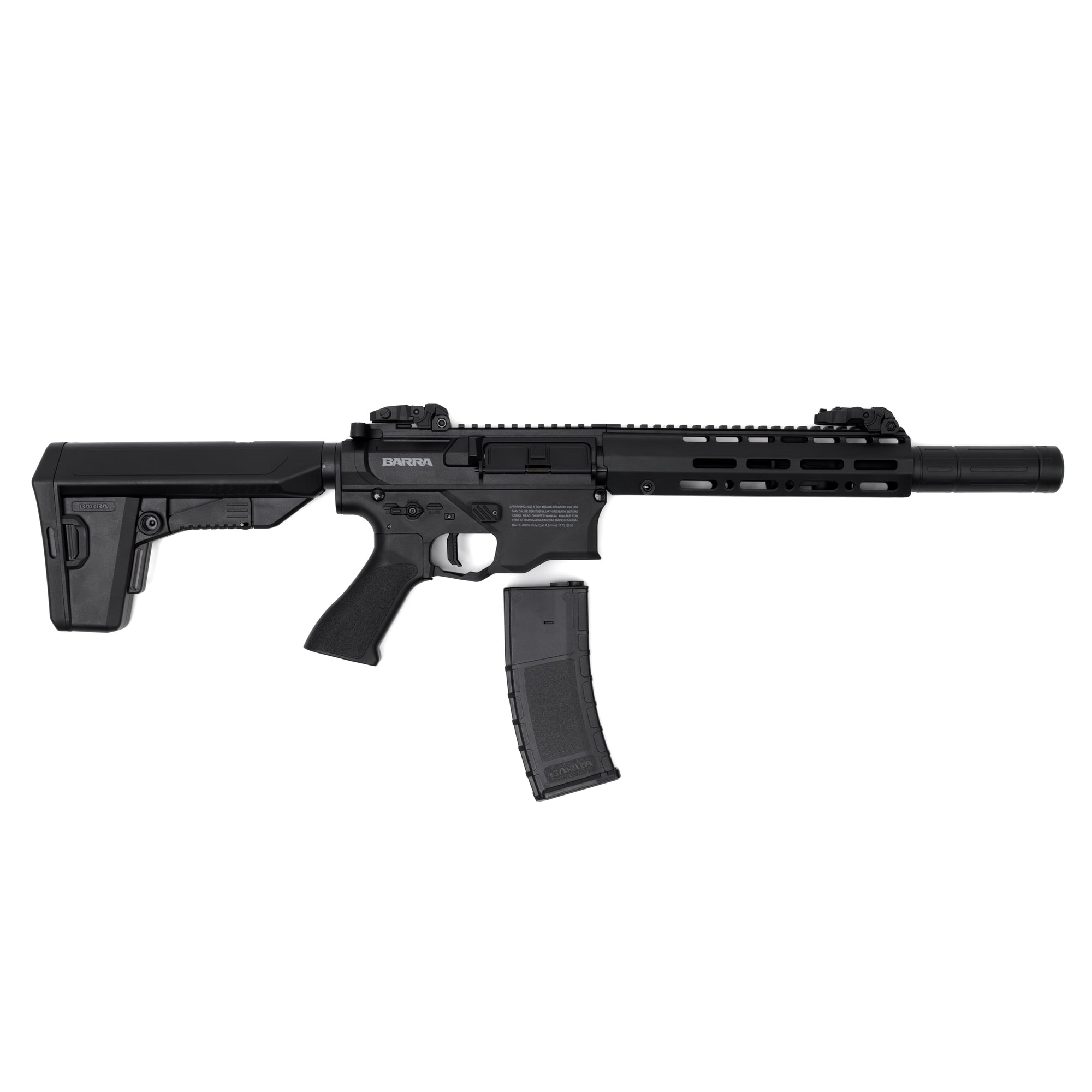 Barra Airguns | 400e Gen 2 Polymer Full Auto Electric BB Rifle | Black