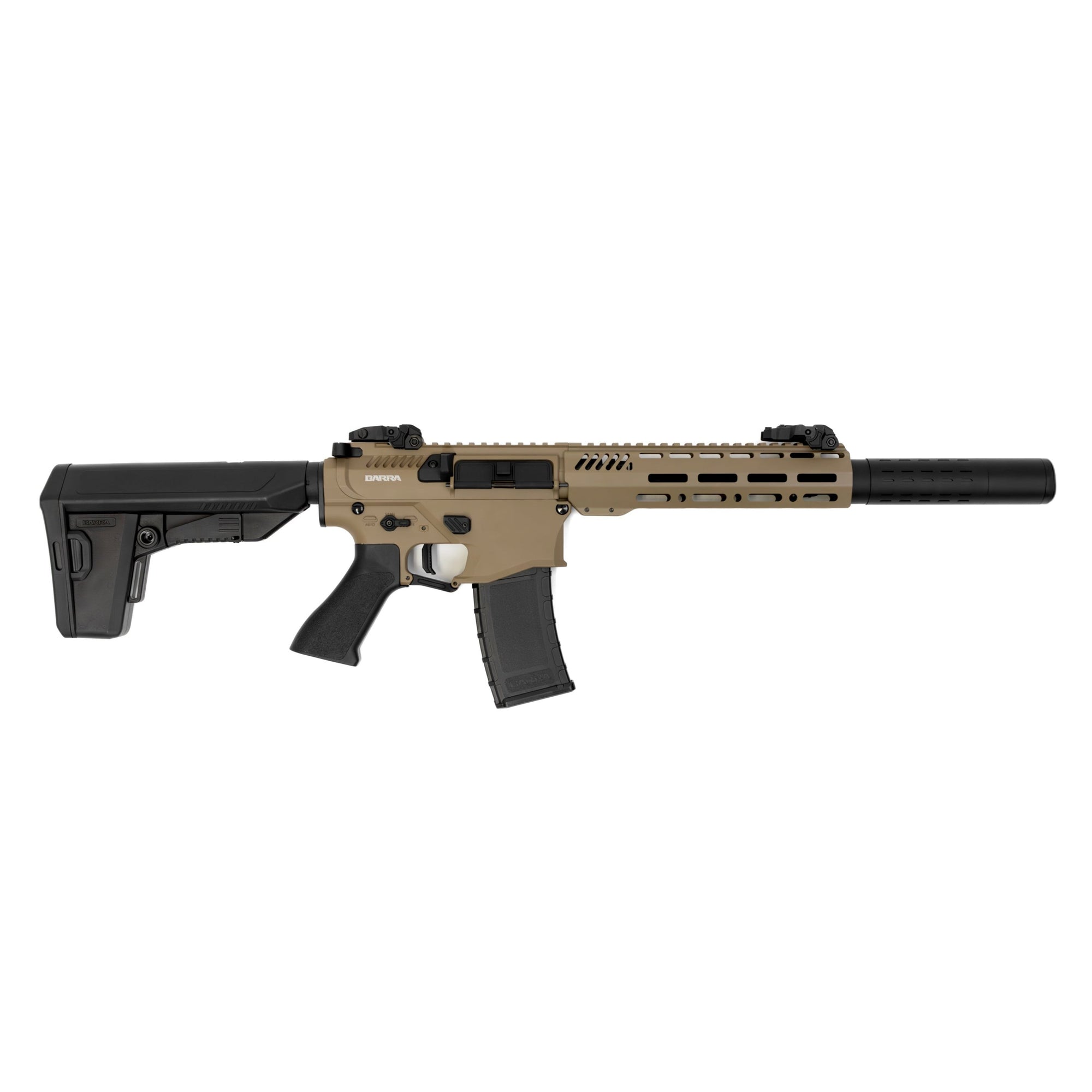 Barra Airguns | 400e Full Auto Gen 2 Metal Electric BB Rifle | Tan