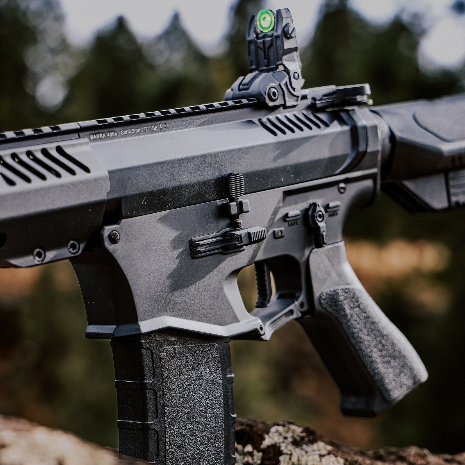 Barra Airguns | 400e Electric Air Rifle | Full-Auto LiPo BB Rifle