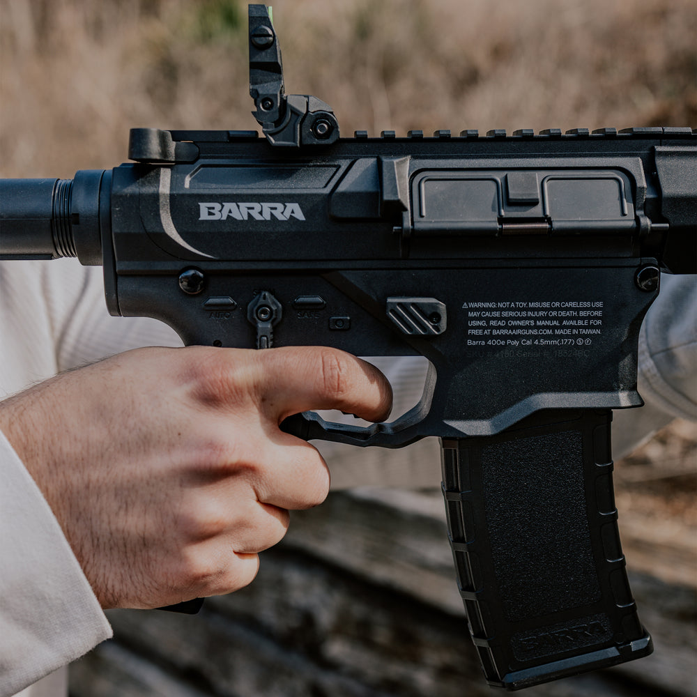 Barra Airguns | 400e Electric Air Rifle | Full-Auto LiPo BB Rifle