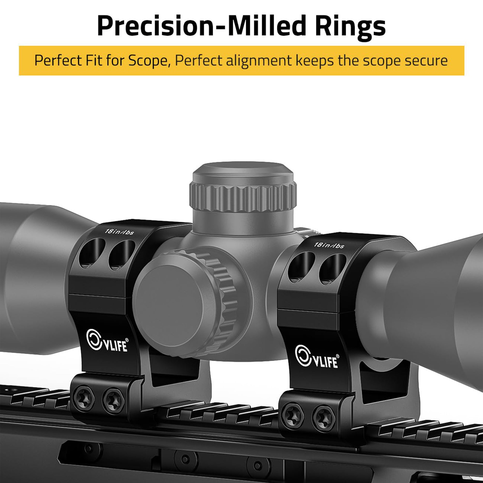 Barra Airguns | CVLIFE | Precision 30mm Scope Rings Mount - 2 Pieces