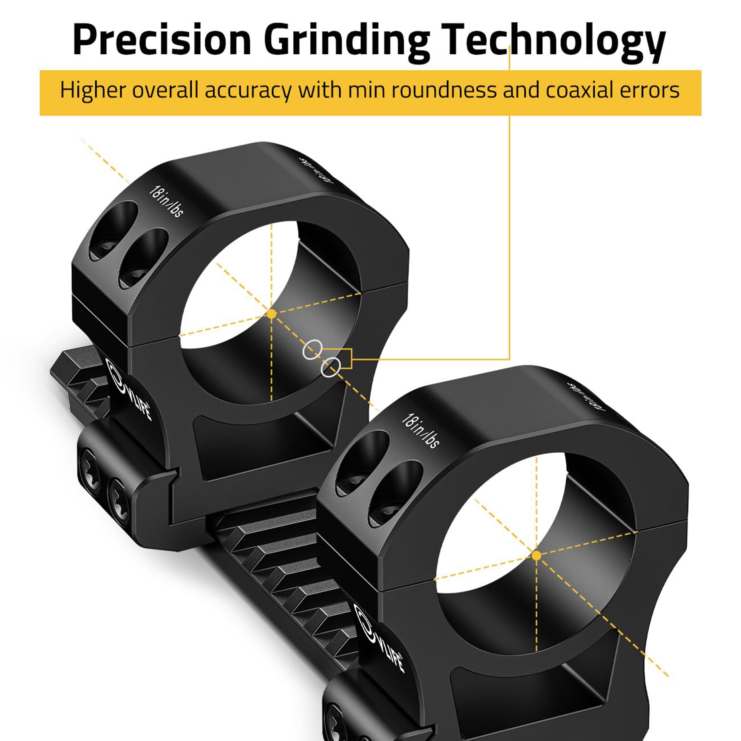 Barra Airguns | CVLIFE | Precision 30mm Scope Rings Mount - 2 Pieces