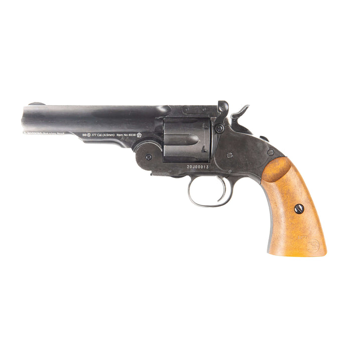 Barra Airguns | Schofield 5 Inch | Aged Western CO2 BB Revolver Pistol