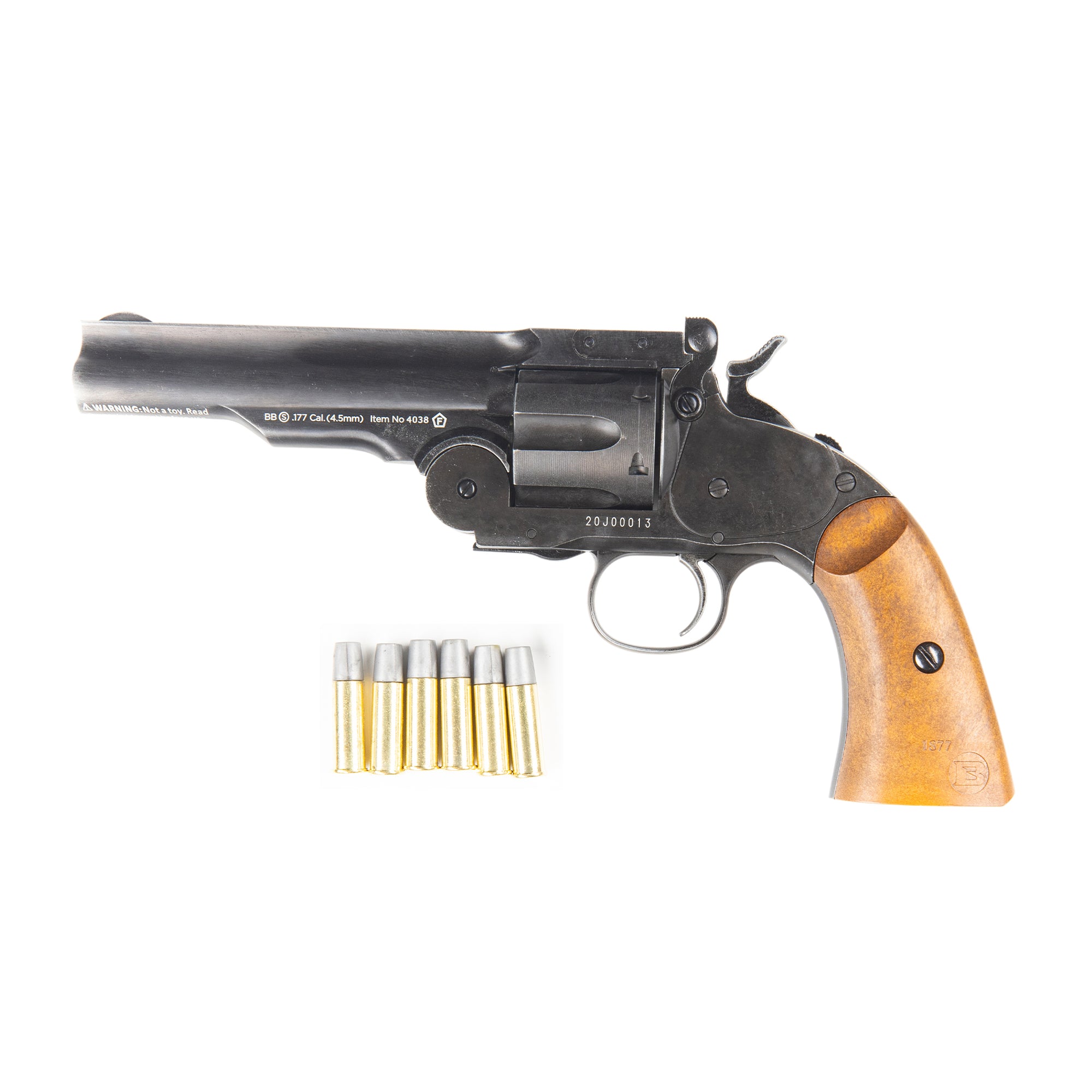 Barra Airguns | Schofield 5 Inch | Aged Western CO2 BB Revolver Pistol