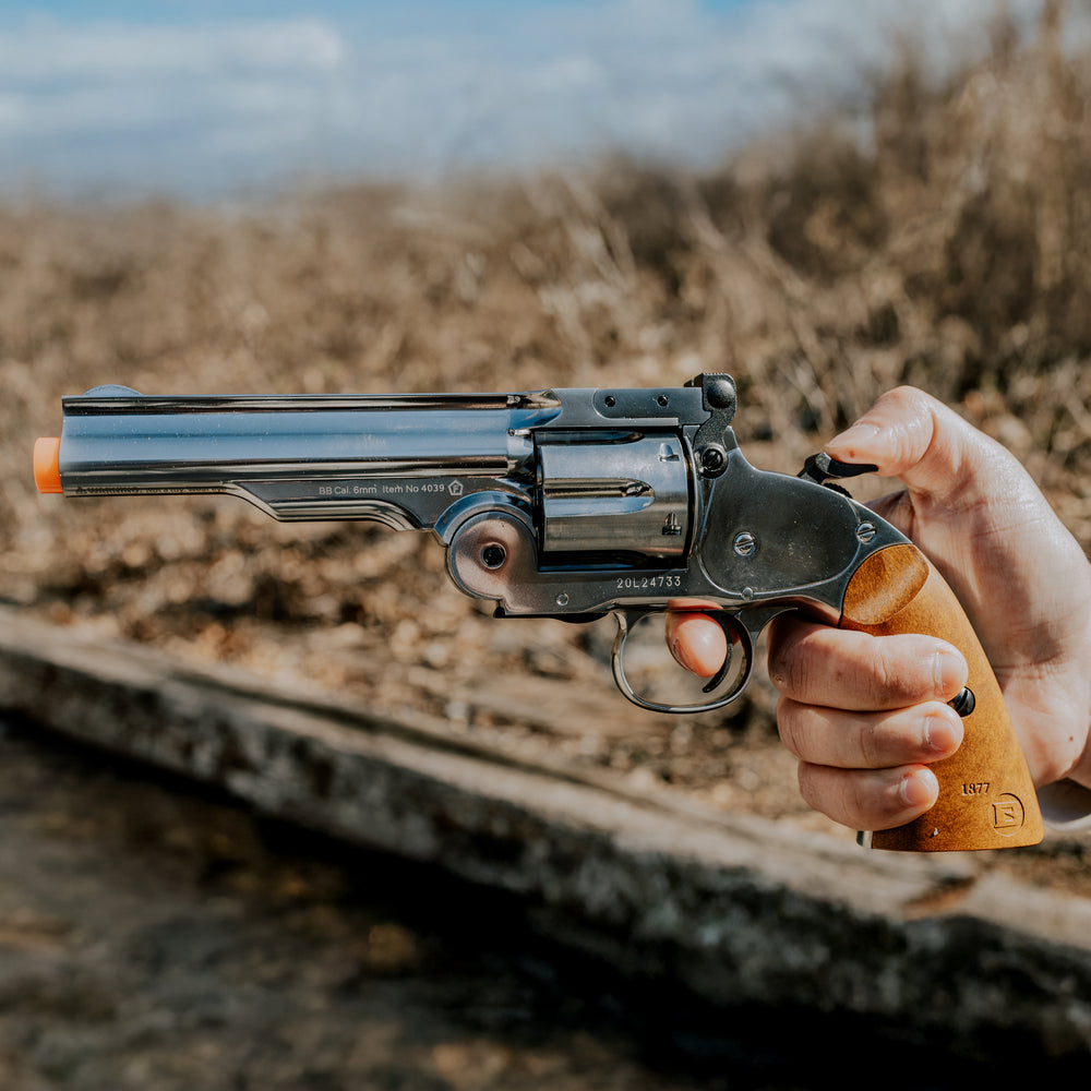 Barra Airguns | Schofield 5 Inch | Western CO2 Airsoft Revolver Pistol