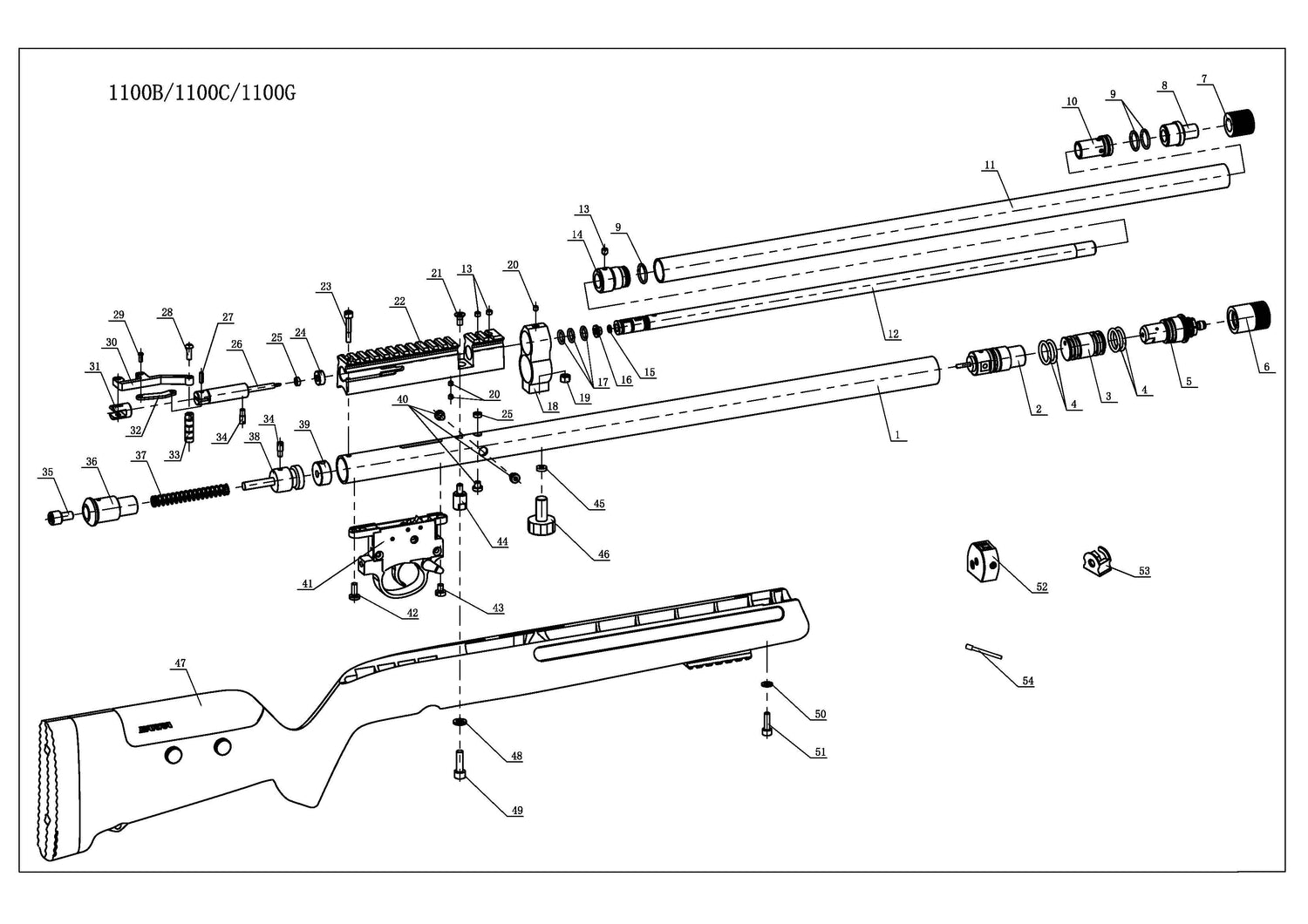 1100z O-Ring/Seal Rebuild Kit – Barra Airguns