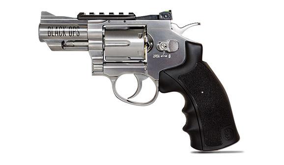 Chrome BB revolver - 2.5 inch - Black Ops USA – Barra Airguns