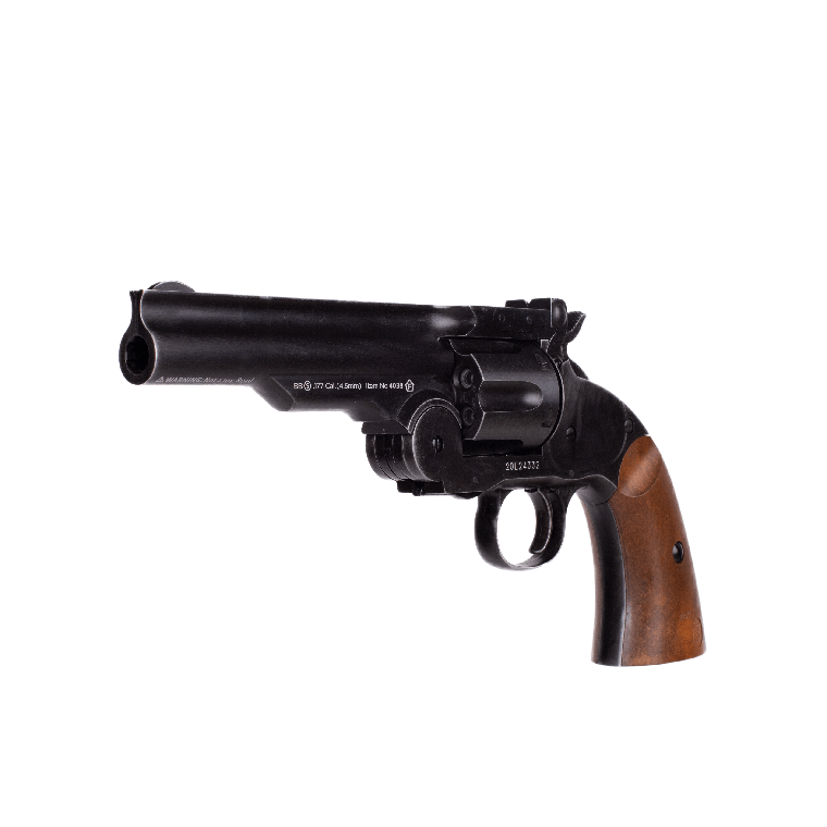 Barra Airguns | Schofield 5 Inch | Aged Western CO2 BB Revolver Pistol