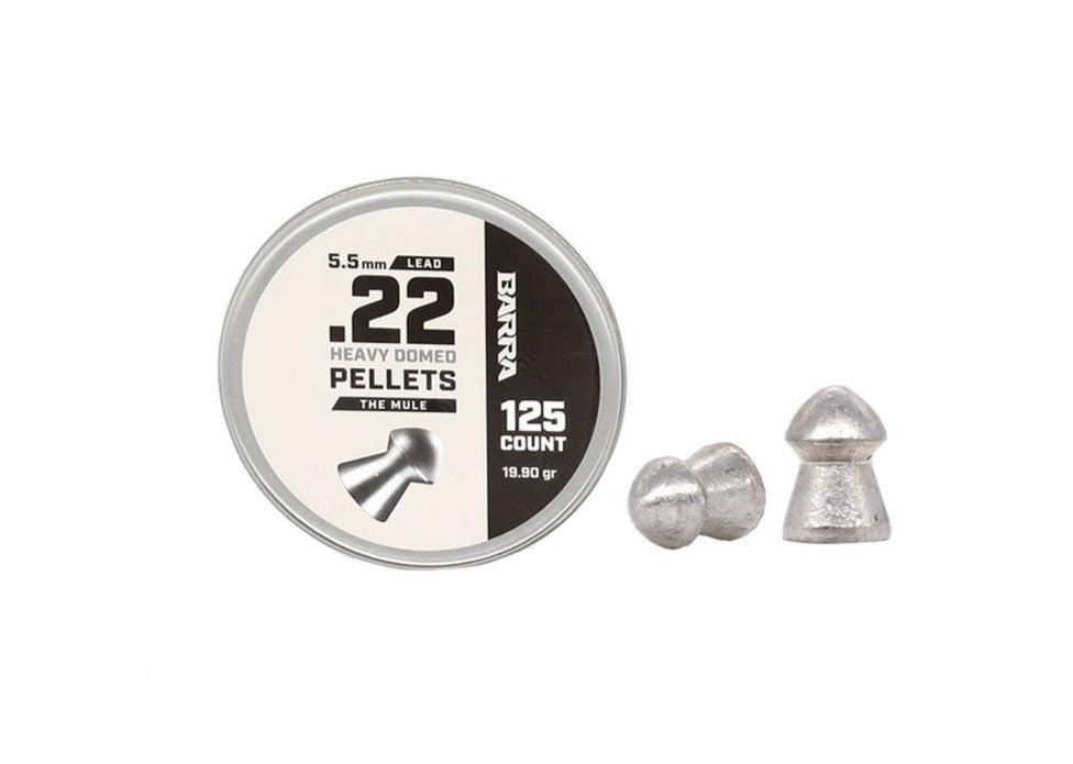 The Mule Heavy Domed .22 Caliber Pellets - 125 Count – Barra Airguns